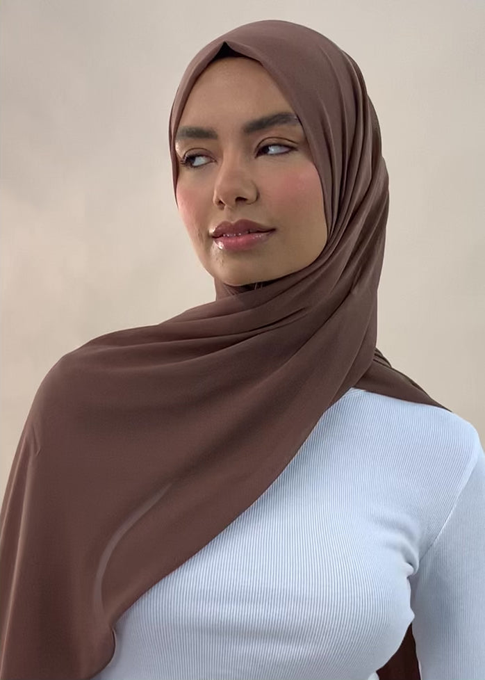 Pewter Crepe Hijab | Modest Hijabs | Aab Modest Wear – Aab INT